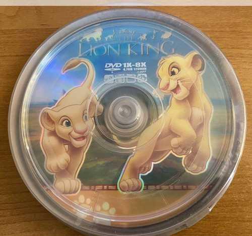 DVD-R диск для записи коллекционный Король Лев