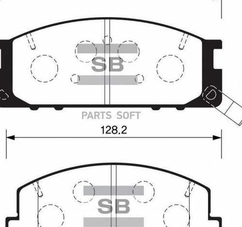 Sangsin brake SP1464 Колодки торм.пер