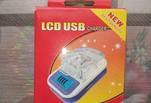Зарядное устройство лягушка (с дисплеем LCD + USB)