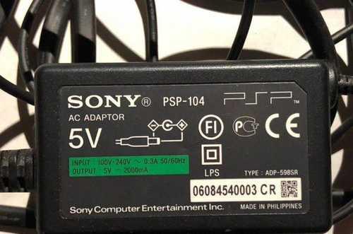 Зарядка блок питания Sony PSP-104 5v