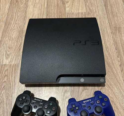 Sony Playstation 3 Slim 320 gb Hen 2 джоя игры