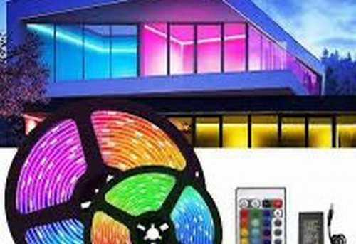 Светодиодная лента RGB LED через телефон 5м