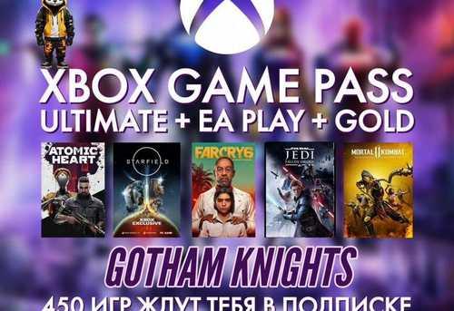 Подписка xbox game pass ultimate + gotham knights