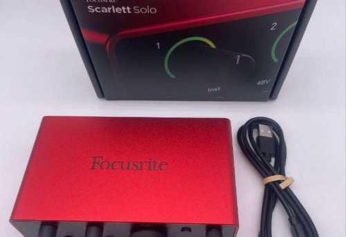 Focusrite scarlet solo 4 gen