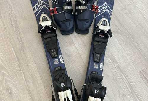 Горные лыжи детские 70 и ботинки