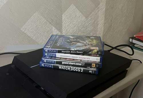 Sony PS4 1tb + 6 игр