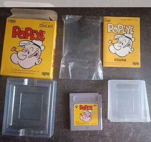 Nintendo Game Boy Popeye, полный комплект