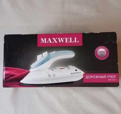 Дорожный утюг Maxwell новый mw 3012w