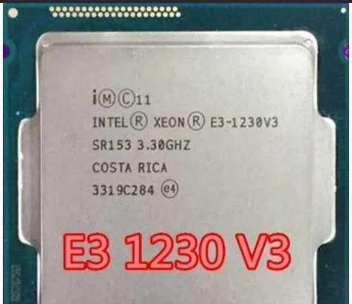 1150 Xeon E3-1230v3 aн. Core i7 4770 8 потоков