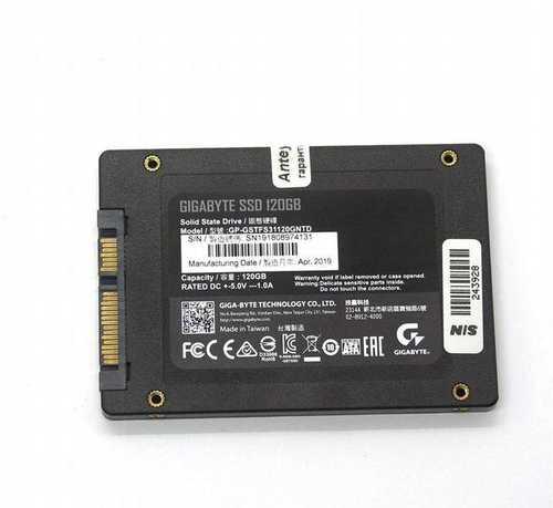 Накопитель SSD 120Gb Gigabyte 2.5" SATA III GP-GST