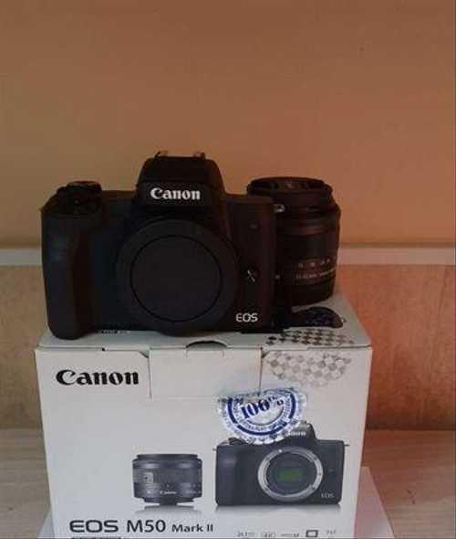 Беззеркальный фотоаппарат Canon EOS M50 Mark II