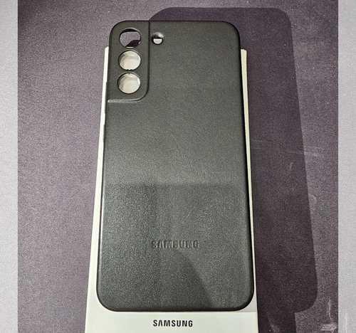 Чехол Leather Cover на Samsung S22  оригинал