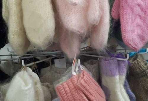 Носки, перчатки пуховые натуральные козьи, овечьи