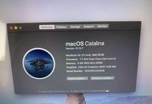Macbook Air 11 2012