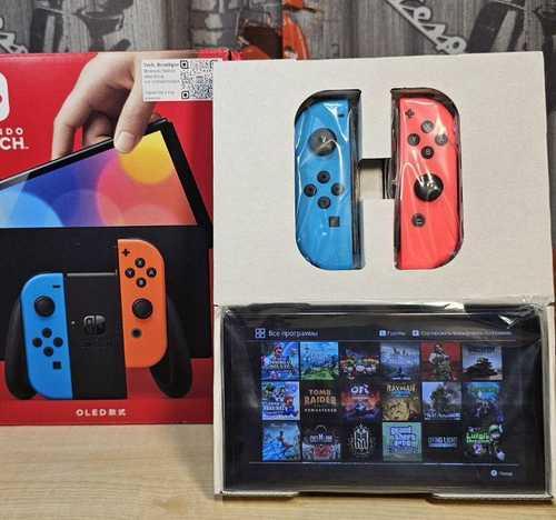 Новая прошитая Nintendo switch oled 256gb