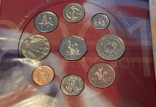 Годовой набор монет 2001 год великобритания