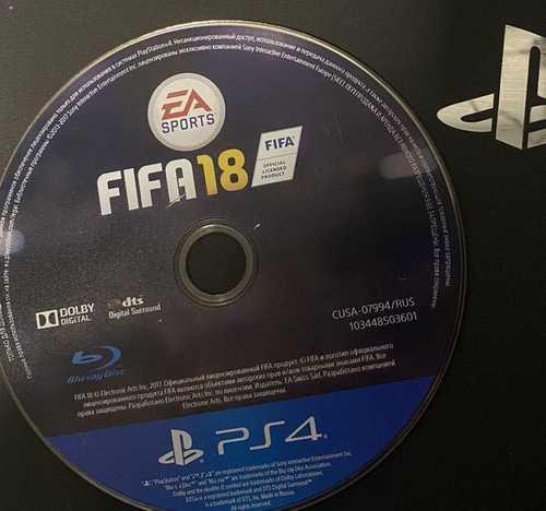 Fifa 18 ps4 диск