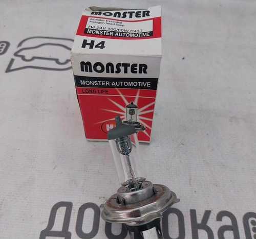 Лампа галогенная 24V H4 100/80W P43t Monster