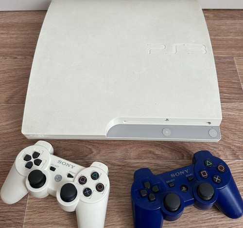 Sony Playstation 3 White редкая прошитая 2 джоя