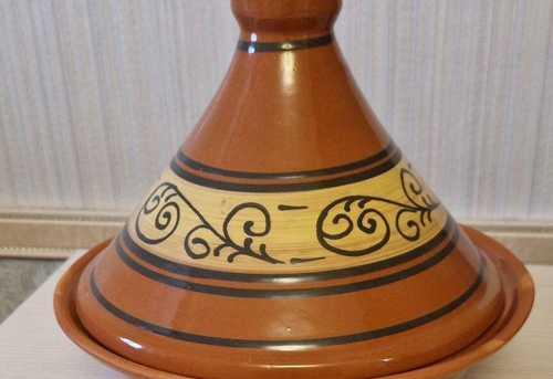 Тажин (таджин) новый 1 л Кунгурская керамика