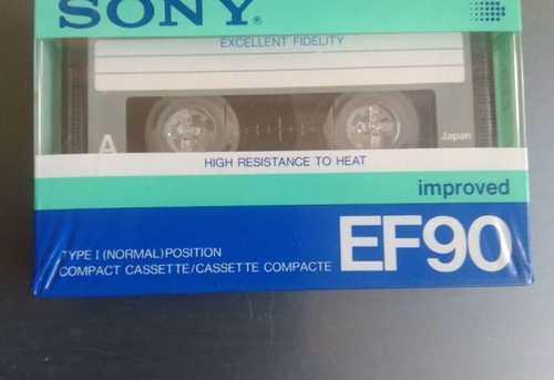 Аудиокассета sony ef90 improved в упаковке