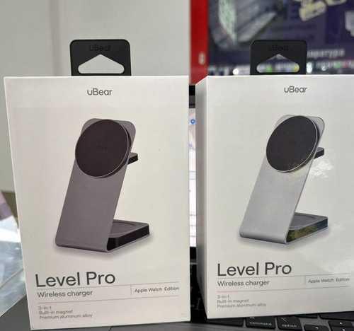 Беспроводная зар uBear Level Pro 25W 3в1 MagSafe