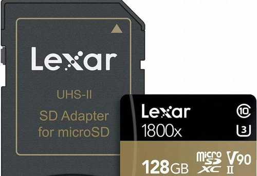 Lexar Pro microSD 1800x V90 сверхскоростные новые