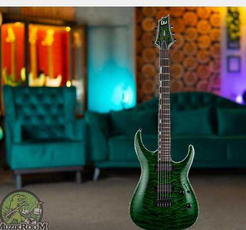 ESP LTD H-1001 QM See Thru Green