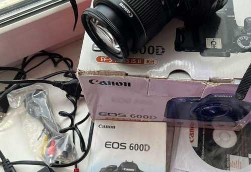 Фотоаппарат Canon 600d с объективом 18-55mm(1304)