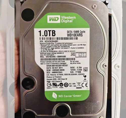 Жесткий диск 1 тб Seagate Green