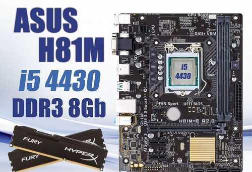 Комплект Asus H81M + i5 4430 + 8gb DDR3