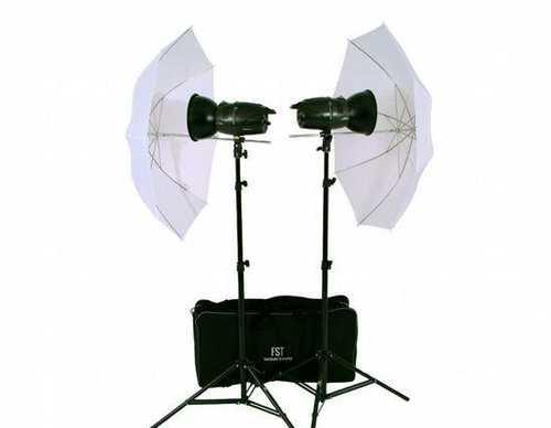 Комплект студийного света FST E-250 Umbrella kit
