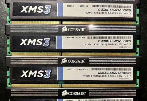 Corsair XMS3 ddr3 1600 MHz 4x4Gb (16 Gb)