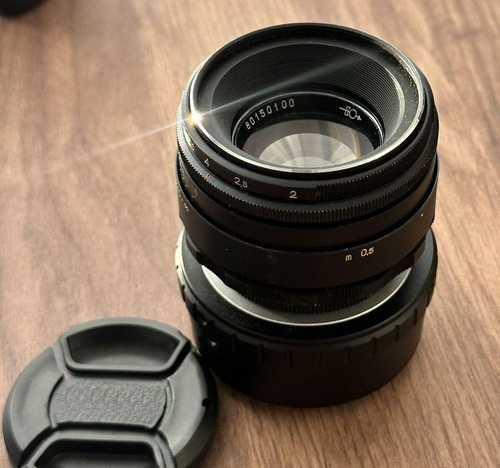 Объектив Helios 44-2   Переходник (m42) на Sony A