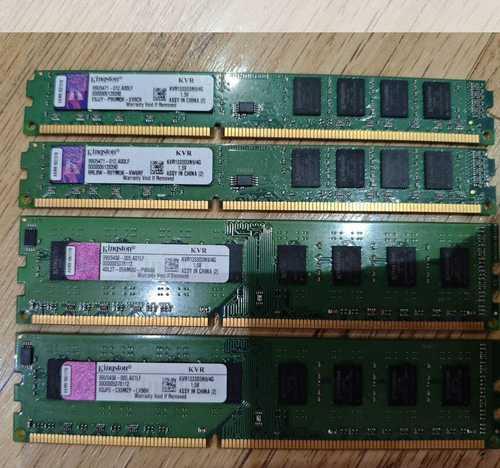 Оперативная память ddr3 Kingston 16 gb 4х4