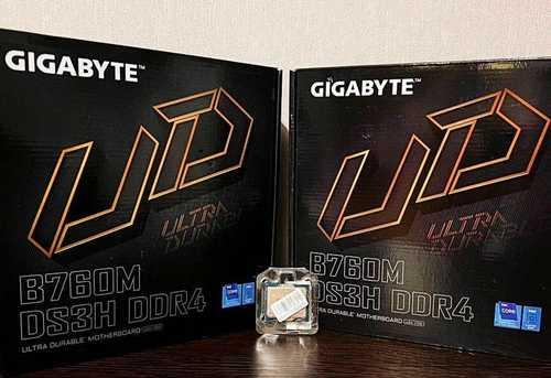 Комплект Intel i5 12400f + gigabyte B760M DS3H