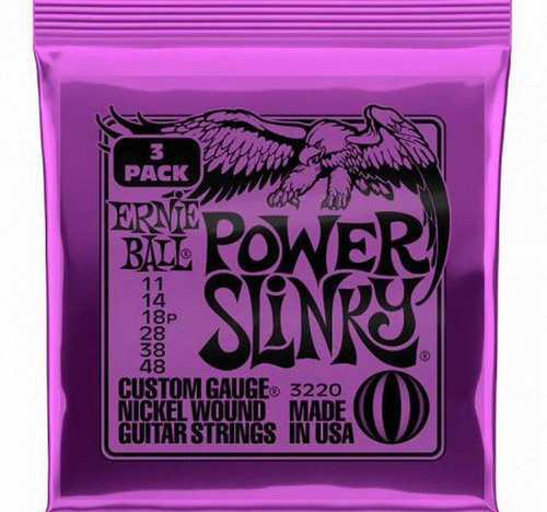 Ernie Ball 11-48 Power Slinky 3220, 3 к. (Новый)