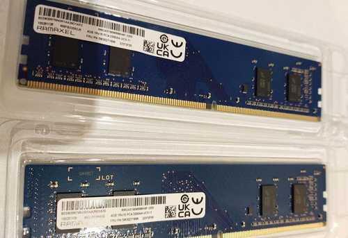 Модули памяти для пк DDR4 2шт по 4Gb 3200Mhz