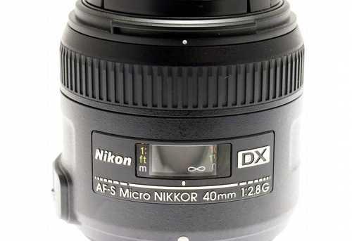 Объектив Nikon Nikkor AF-S 40mm f/2.8G DX Micro