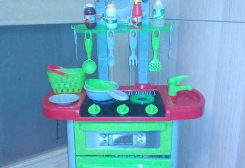 Детская кухня + посуда IKEA