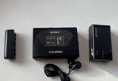 Кассетный плеер sony walkman wm-f180