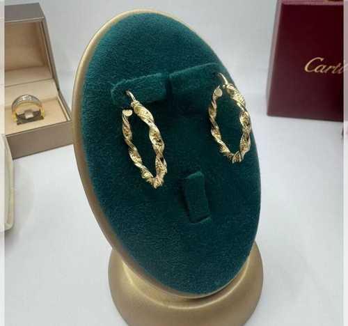 Золотые серьги versace585 конго