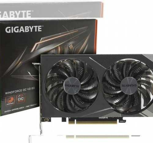 Игровая видеокарта gigabyte Windforce GV-N3050WF2OCV2-8GD GeForce RTX 3050 8 Гб gddr6