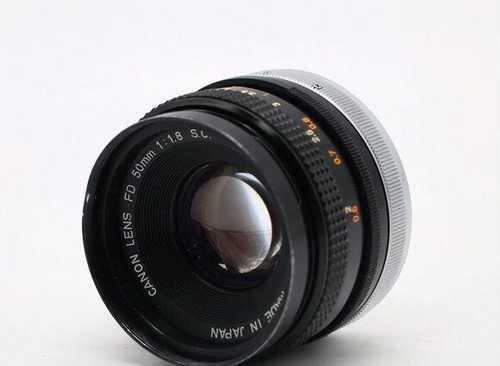 Canon FD 1.8/50mm S.C. для Nikon F lens