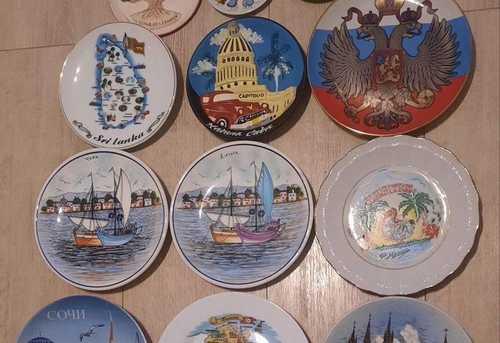 Тарелки сувенирные из разных стран