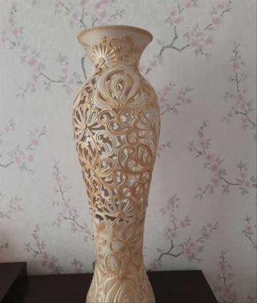 Керамическая уникальная ваза (ручная работа)