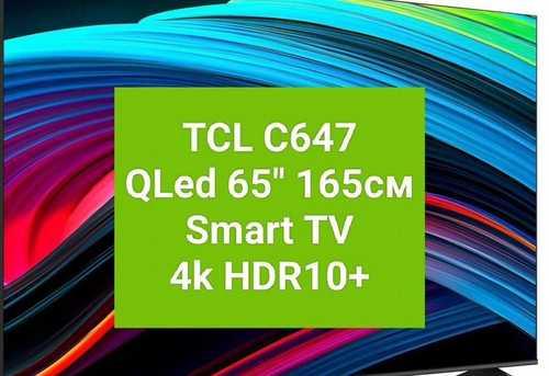 Новый 65" QLed TCL C647, Smart Tv 4k