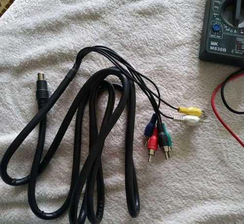 Аудио видео кабель mini DIN 9pin to 6 RCA