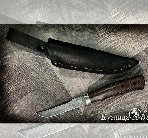 Нож "Ласточка", клинок сталь дамаск, рукоять венге