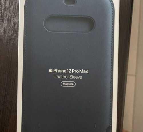 iPhone 12 pro max leather sleeve magsafe